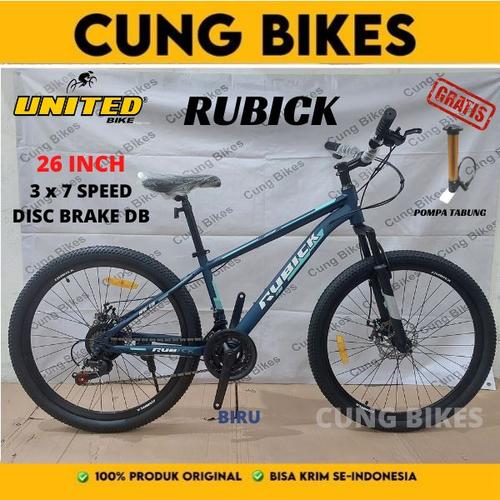 Jual Sepeda Gunung Rubick 26Inch RS-13 3x7 speed double disc by united ...