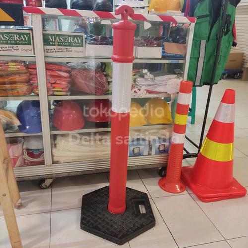 Jual T Top Bollard Stick Cone 115cm Rubber Berkualitas Pembatas Jalan ...