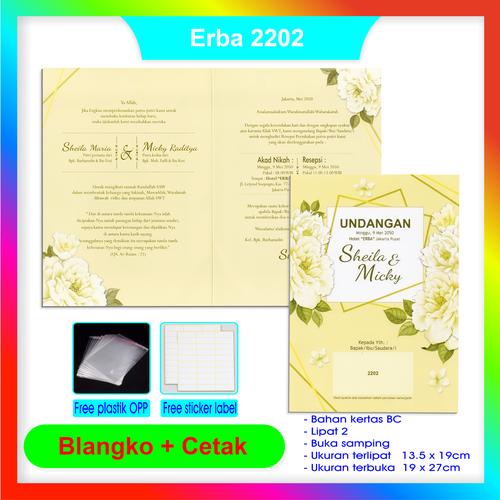 Jual Cetak Undangan/Print Undangan/undangan pernikahan/blangko erba ...