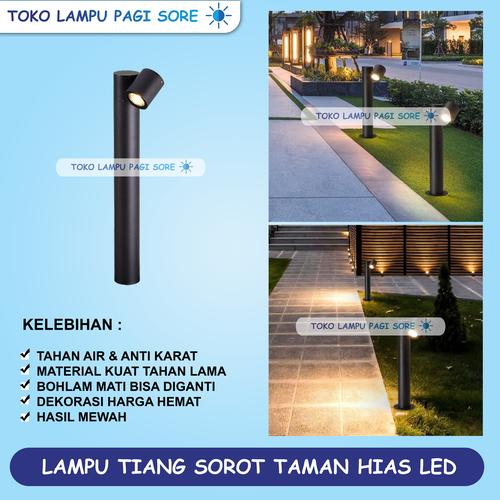 Jual Lampu tiang teras taman rumah pagar minimalis sorot led spotlight - Tanpa Bohlam - Jakarta ...