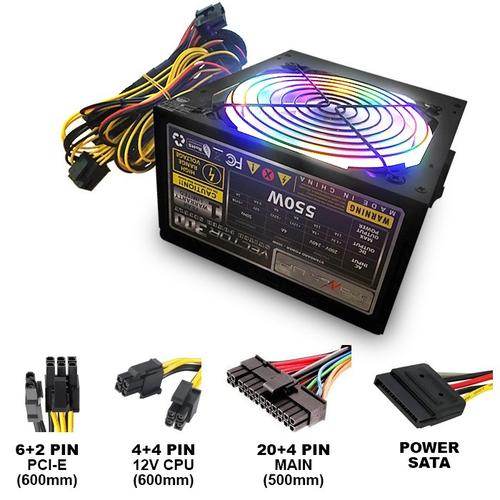 Jual Power Supply/psu 550w Power Up VECTOR 300 RGB FAN - PSU Gaming ...