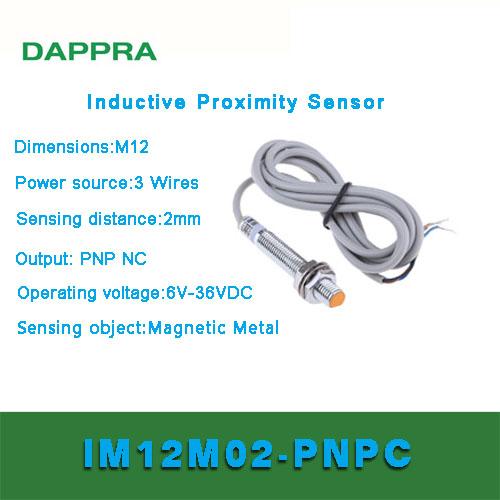 Jual M12 2mm PNP NC DC 6V To 36V dia 12mm Inductive Proximity Sensor ...