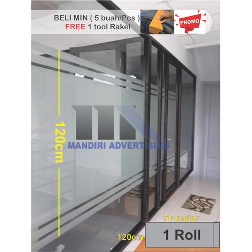 Jual stiker kaca sandblast L 120 cm 1 roll 50 meter/sandblast 1 roll L ...
