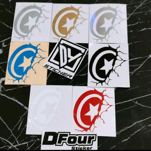 Jual STICKER STICKER LOGO CAPTION AMERIKA STICKER MOTOR MOBIL CUTTING ...