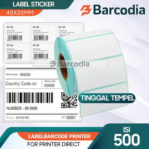 Jual IWARE XPRINTER STIKER LABEL THERMAL 40x20 | 40 x 20 mm | 4cm x 2cm ...