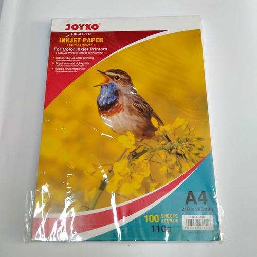 Jual Inkjet Paper Joyko / Kertas Inkjet 110g isi 100 lembar IJP-A4-110 ...