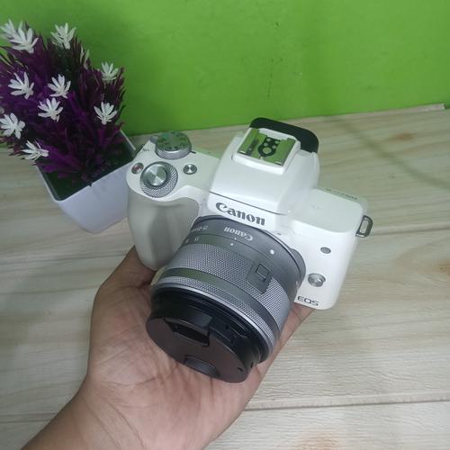 Jual camera canon m50 lensa kit white - Kab. Bogor - PJKC STORE | Tokopedia