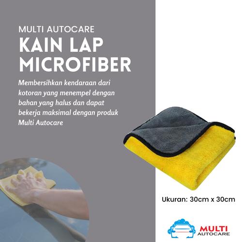 Jual Kain Lap Microfiber Kuning Abu Abu Halus Lembut Ukuran 30x30cm ...