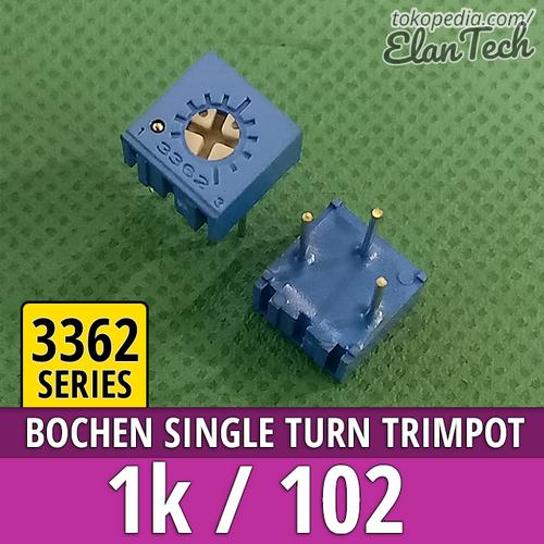 Jual Trimpot 1k / 102 seri 3362 Single Turn Cermet 1 Kilo Ohm ElanTech ...