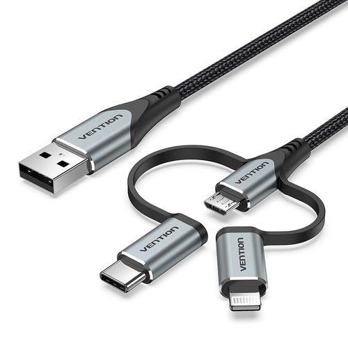 Jual Kabel Micro USB Type C Adapter Micro USB to USB-C Lightning - 1M ...