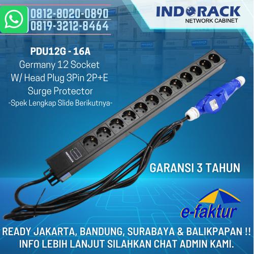 Jual INDORACK PDU 12 OUTLET COLOKAN INDO / C13-C14 - STOP KONTAK RACK ...