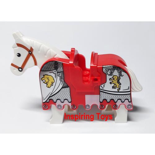 Jual Lego Horse Barding Ruffled Edge Gold Lion w horse helmet - Kab ...