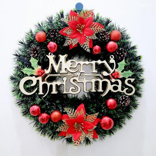 Promo Krans Natal Besar Christmas Wreath Hiasan Bunga Gantungan Pintu ...
