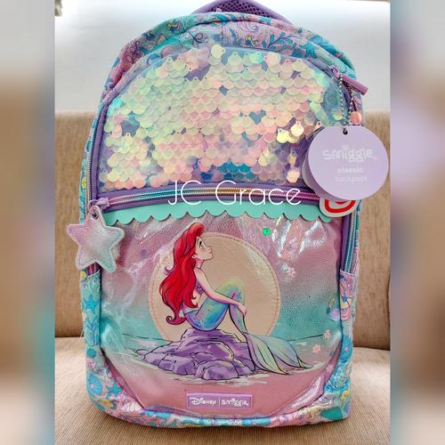 Jual Smiggle Disney Princess Classic Backpack Tas Sekolah Disney Ariel ...