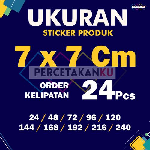 Jual Stiker Transparan Cutting Label Kemasan atau Stiker Produk - 7x7 ...