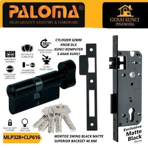 Jual PALOMA MORTISE LOCK SET CYLINDER MLP 328 CLP 616 KNOB KUNCI BODY ...
