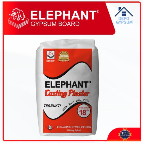 Jual Casting Elephant 18kg | Casting 1 Zak | Casting Plaster Elephant ...