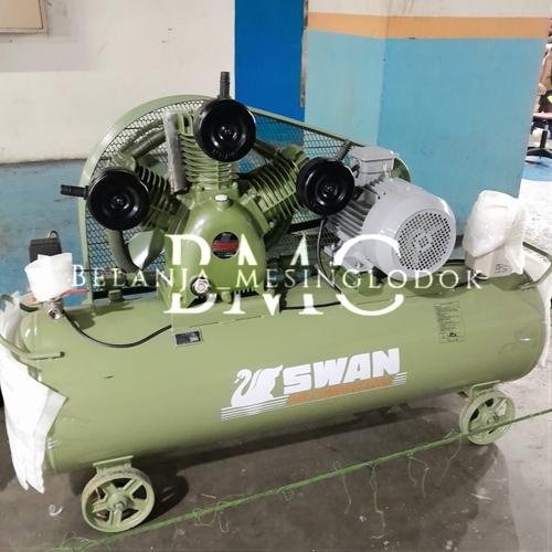 Jual Kompresor Swan 10 HP SWP310 Kompressor Angin 10 PK + Dinamo FAW-FW ...