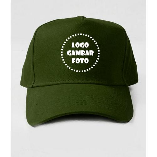 Jual Topi Baseball Cap Premium Sablon Custom Satuan Full Warna - Putih ...