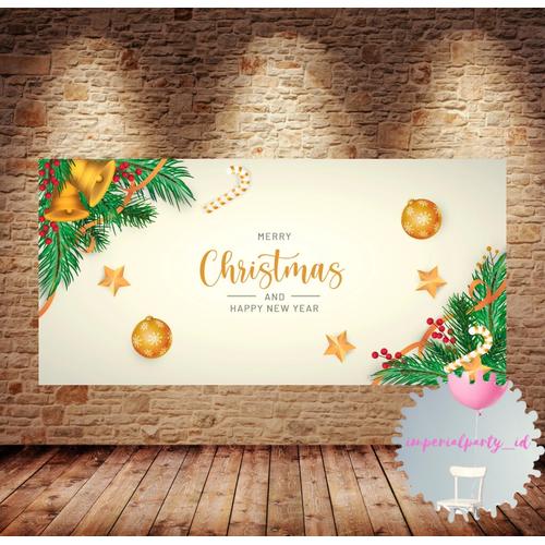 Jual Custom Backdrop Banner Spanduk Merry Christmas Natal New Year 8 ...