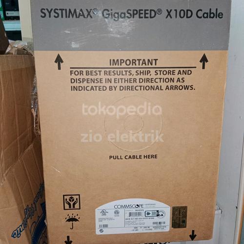 Jual kabel data systimax/commscope kabel LAN cat 6A grey 305 mtr ...