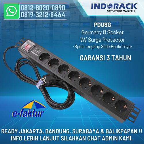 Jual PDU 8 SOCKET / GERMANY / EROPA / MULTI / COLOKAN LISTRIK RACK ...