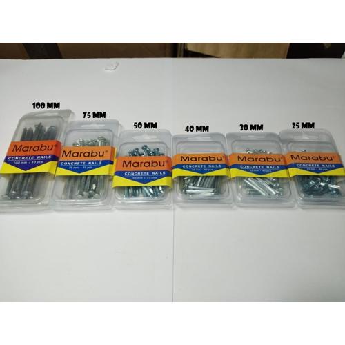 Jual PAKU BETON PUTIH SET/STEEL FIXING PINS/PAKU TEMBOK DINDING ...