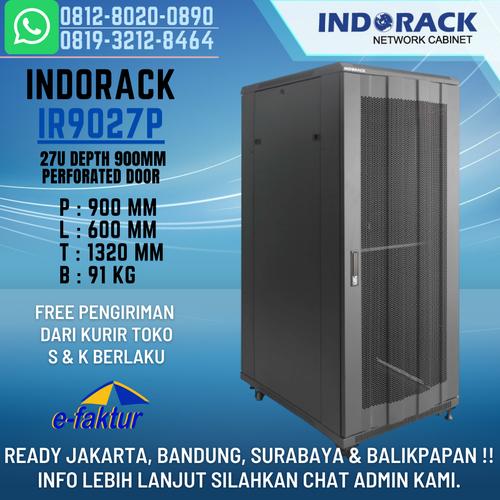Jual INDORACK / CLOSE RACK 27U DEPTH 900MM PERFORATED DOOR / RACK ...