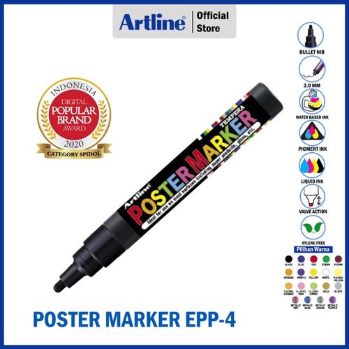 Jual SPIDOL ARTLINE POSTER MARKER 2MM EPP-4 - Blue - Jakarta Timur ...