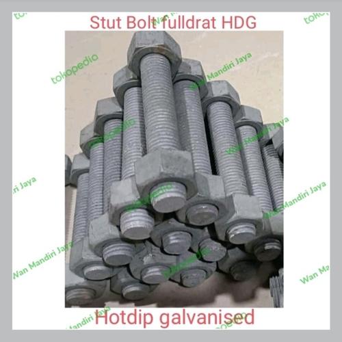 Jual stut bolt fulldrat HDG m10 x 190 mm hotdip galvanised - Jakarta ...