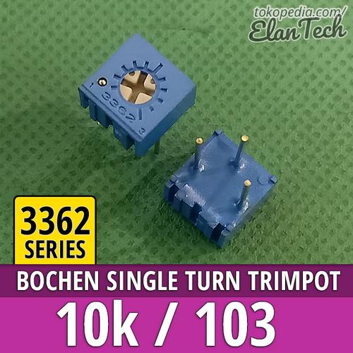 Jual Trimpot 10k / 103 seri 3362 Single Turn Cermet 10 Kilo Ohm ...