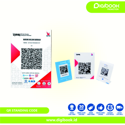 Jual Stand QR Code Meja /Sign Code QR Stand Acrylic / QR Stand ...