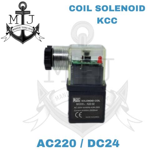 Jual Coil solenoid Socket kcc k22-03 dc24 dan k22-02 ac220 - AC220V ...
