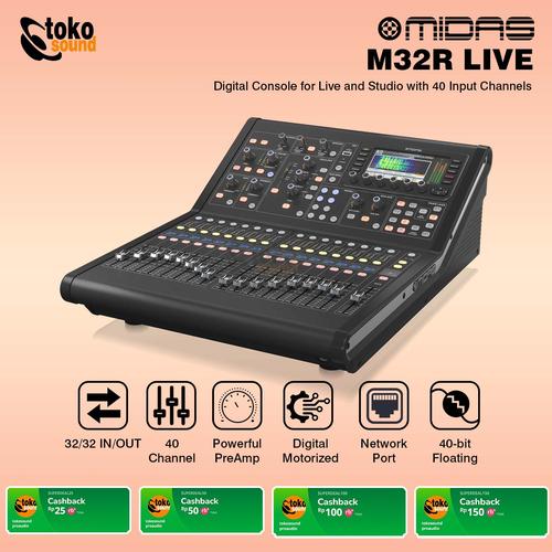Jual Midas M32R - LIVE 40 Channel Digital Mixer - Jakarta Barat ...