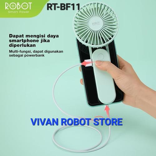 Promo KIPAS ANGIN PORTBALE ORIGINAL ROBOT RT-BF11 Foldable USB Mini Fan ...