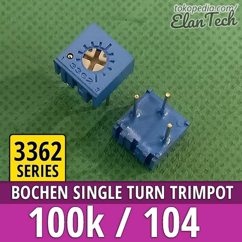 Jual Trimpot 100k / 104 seri 3362 Single Turn Cermet 100 Kilo Ohm ...