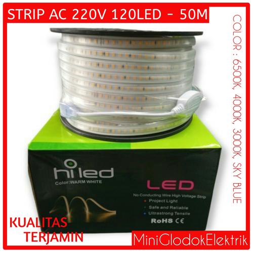 Jual Lampu LED Strip Hiled Hi Led Selang SMD AC 220V 50 METER - Cool ...