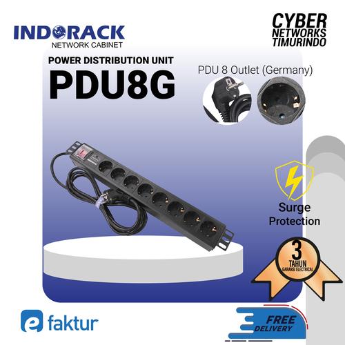Jual Indorack PDU Power Distribution Unit 8 Germany Outlet Colokan ...
