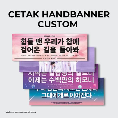 Jual [45x15 cm] Cetak Custom Hand Banner Freebies KPOP Custom ...