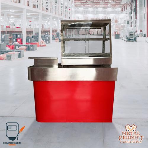 Jual booth stainless + display warmer + meja booth custom - Kota Bogor ...