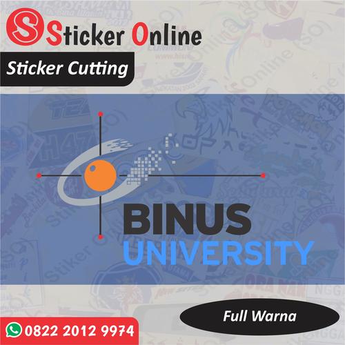 Jual Stiker Binus University | Sticker Cutting Motor Mobil - FullWarna ...