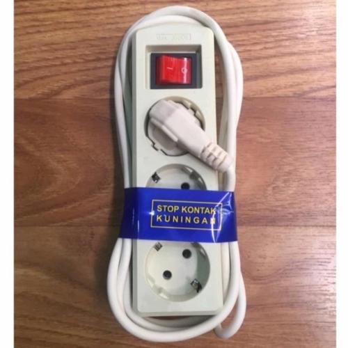 Jual Stop kontak kabel + saklar 3 lb × 3mtr terminal asli kuningan ...