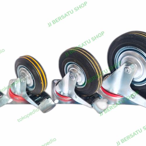 Jual Roda etalase/ roda troli karet plus rem - 4 inch - Kota Tangerang ...