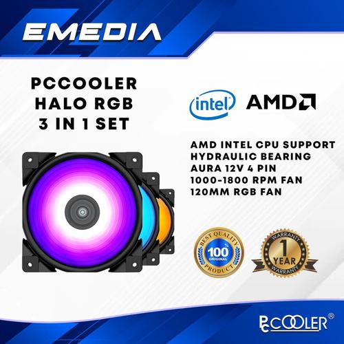 Jual PCCOOLER HALO RGB (3 IN 1) FAN SET - Jakarta Pusat - EMEDIA_NEW ...