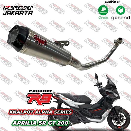 Jual Knalpot R9 Alpha Aprilia SR GT 200 Fullsystem Exhaust R9 - Silver ...