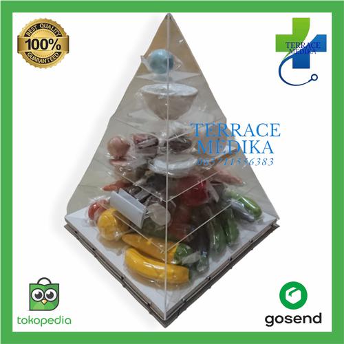 Jual manikin food model piramida isi 50 / piramid food model / AKRILIK ...