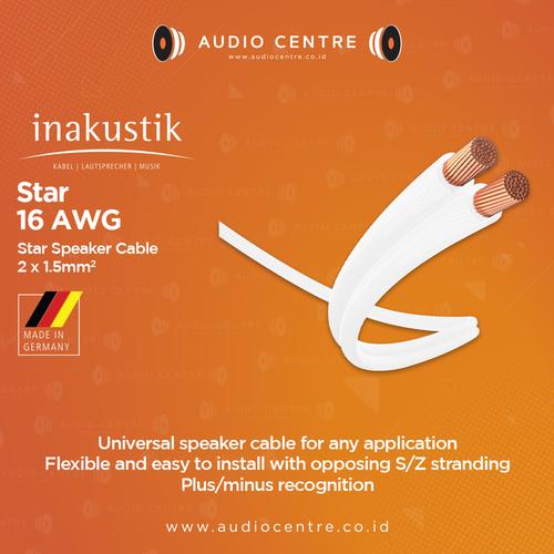 Jual Inakustik Star 16 AWG 16AWG Speaker Cable made in Germany 2x1.5mm² ...