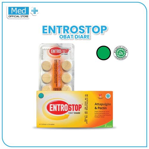 Jual Med+ Entrostop Tablet Obat Diare 1 Box isi 2 Blister @10 Tablet ...
