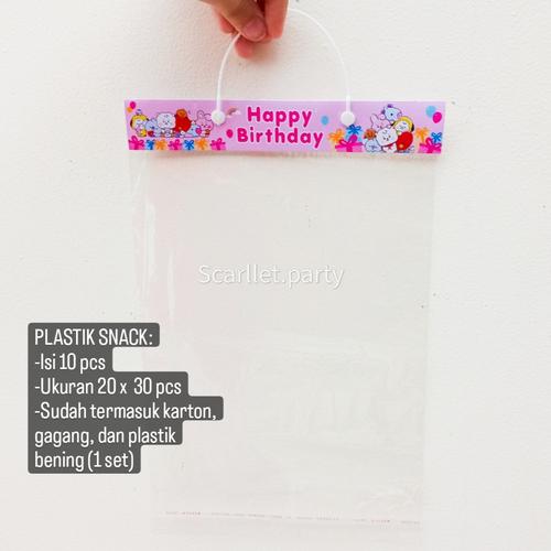 Jual PLASTIK SNACK BT21 BINGKISAN ULANG TAHUN BT21 BTS HIASAN ULTAH ...