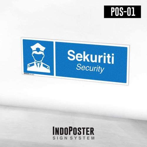 Jual Stiker Sign Office Security Safety Pos Sekuriti satpam - Kab ...